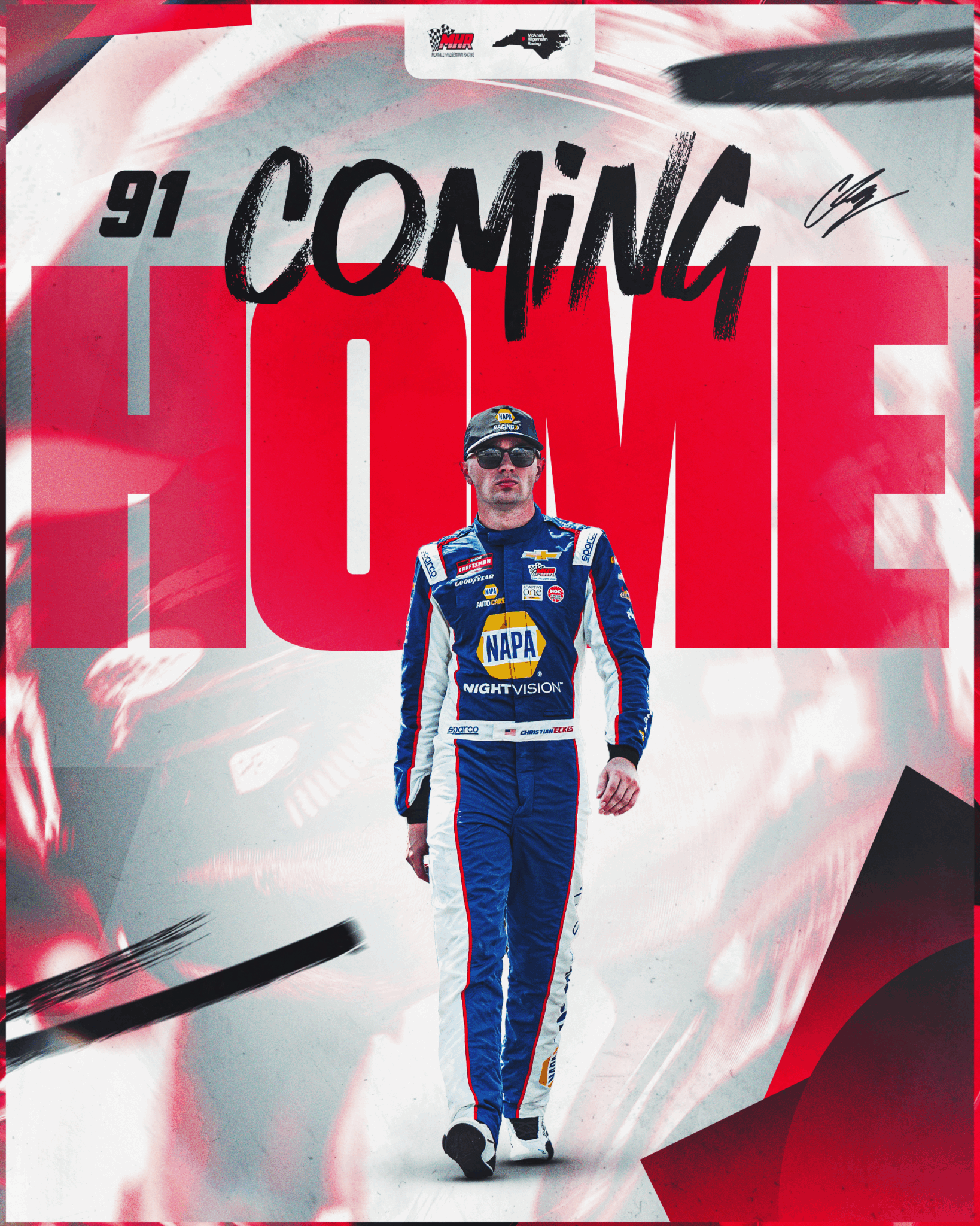 Eckes Coming Home to MHR in 2026 - BMR NAPA RACING